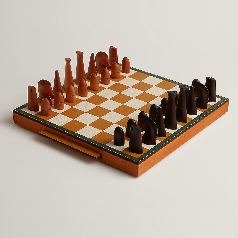 Samarcande chess set - Beige | Hermès USA